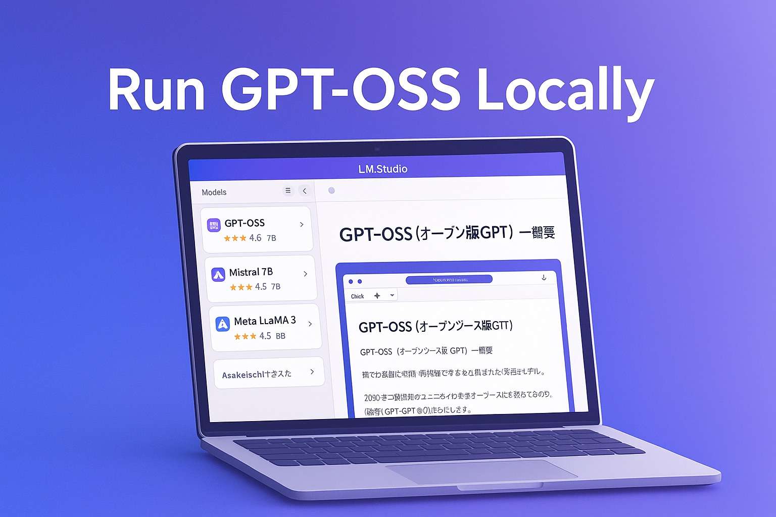 LM Studioを利用した GPT‑OSS 入門